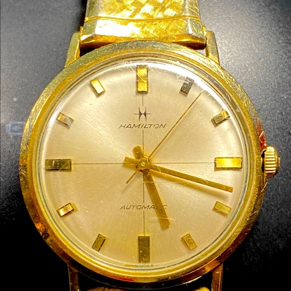 Hamilton | Accessories | Hamilton Mens Vintage Watch K Gold Rare ...